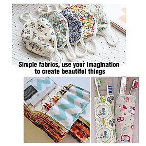 8 Pcs Quilting Fabric by The Yard,Cotton Fabric Bundles Patchwork for Dressmaking Clothes,Fat Quarters Material for Sewing Crafting