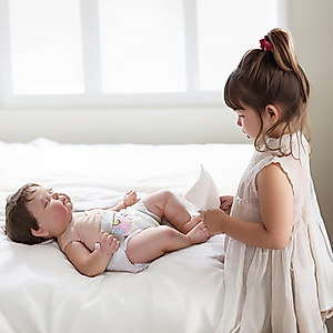 CHAREX Baby Doll Diapers Pack - 30 Pieces Newborn Dolls Diapers Refill, Doll Accessories Fits 18-24 Inch Reborn Dolls for Ages 3+