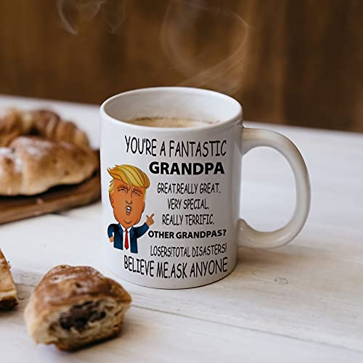 Funny Coffee Mug for Grandpa - You're A Fantastic Grandpa, Birthday Gifts for Grandfather, Thanksgiving Christmas Gifts for Papa, Retirement Gift for Grandpa, Inspirational Gifts for Grandpa