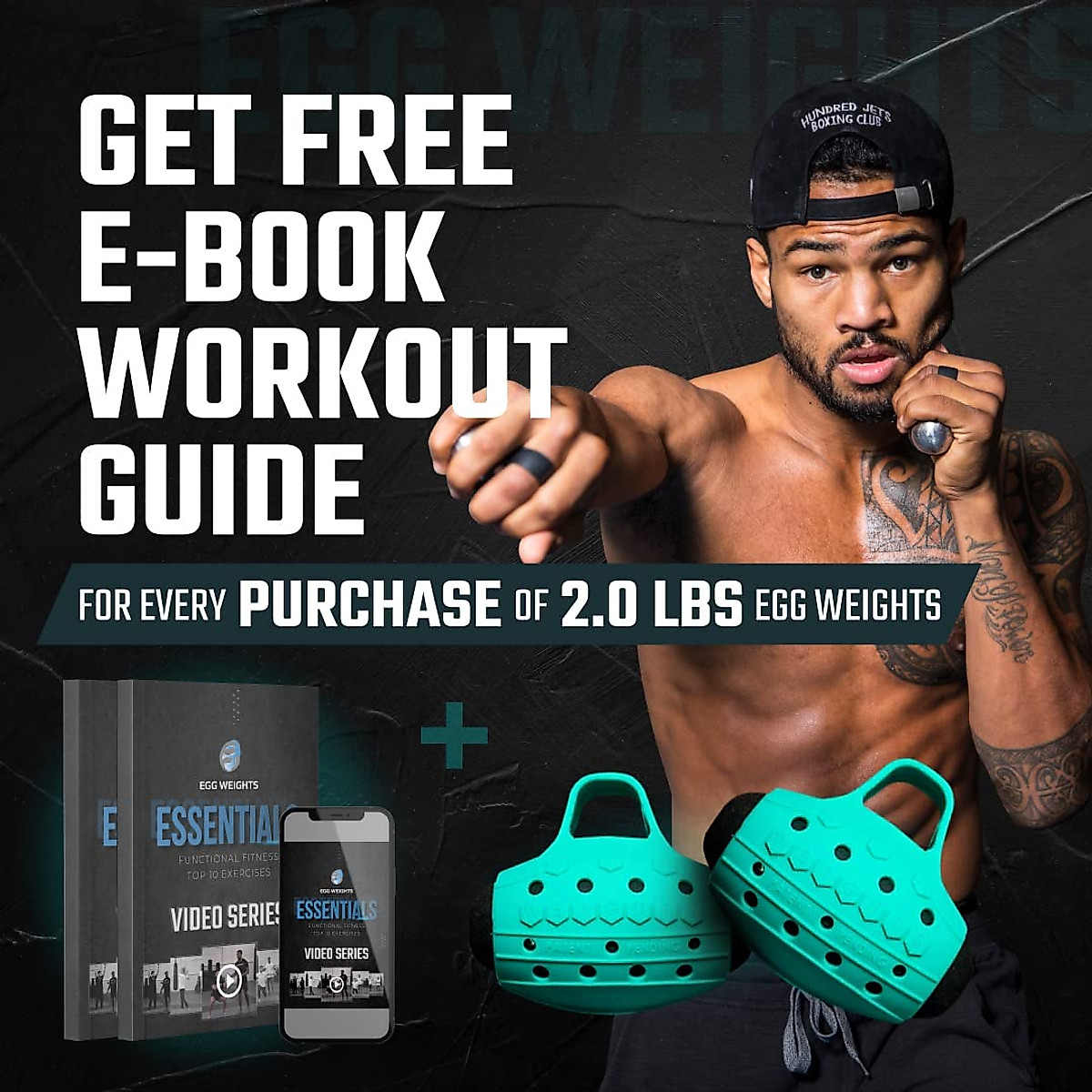 Cardio Ultra-Dense Metal Alloy Hand Weights With Anti-Slip Finger Loop Set of 2 for Yoga, Fitness Training for Men and Women - 2.0 lbs (Without Bag, Robin's Egg Blue) + Free E-Book Workout Guide