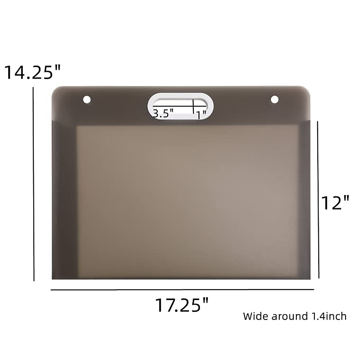 2 Pcs Plastic Art Portfolio,Arts Storage Case A3 Poster Storage Bag with Handle,Waterproof Fold Edge Folder for Artwork,Frosted Large Poster Storage Containers for Drawing Sketch Photography Poste-Black