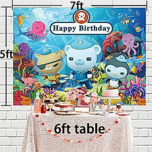 Octonauts Backdrop | Octopus Background | Birthday | Boy | Under The Sea Animals | Party Supplies | Photography 7x5Ft
