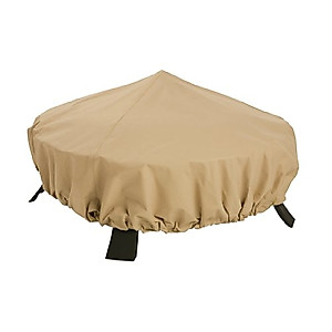 Classic Accessories Terrazzo Water-Resistant 44 Inch Round Fire Pit Cover, Patio Furniture Covers