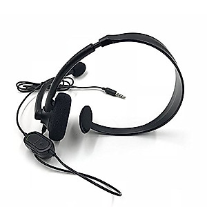 Replacement Black Wired Chat Chatting Gamer Headset Headphone with Mic Microphone for Xbox One Slim Xbox One S