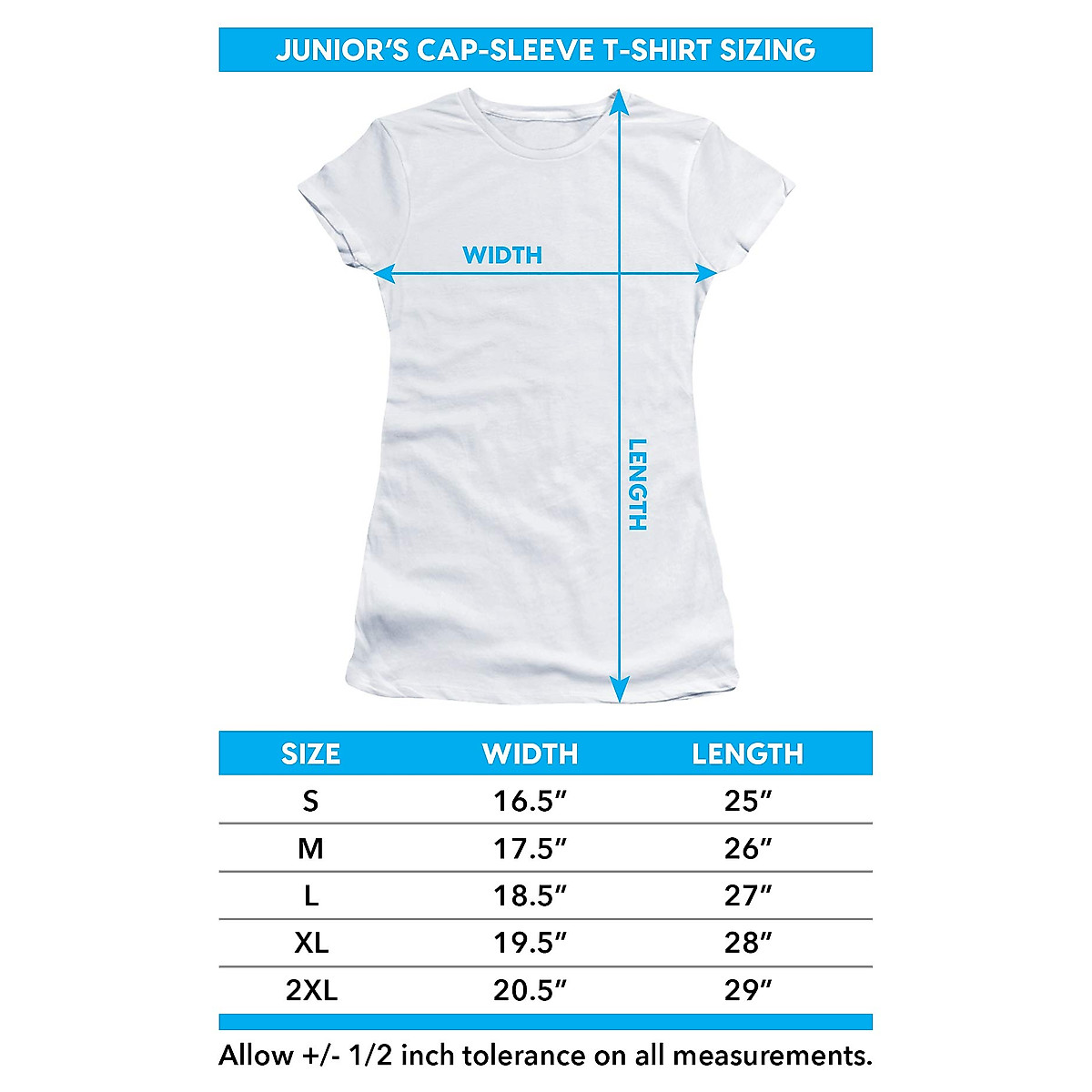 Trevco St Original The Changeling Juniors' Sheer Fitted T Shirt, Medium Royal Blue