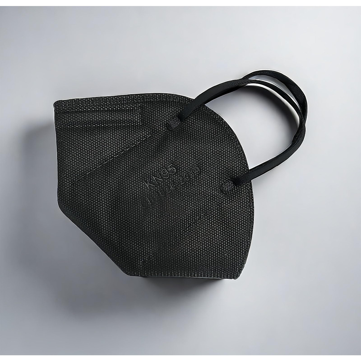 Edith qi KN95 Face Masks 50 PCS, Individually Wrapped, 5 Ply Black Disposable KN95 Masks for Adults Filter Efficiency 95%, Protection against PM 2.5 Smoke Particles