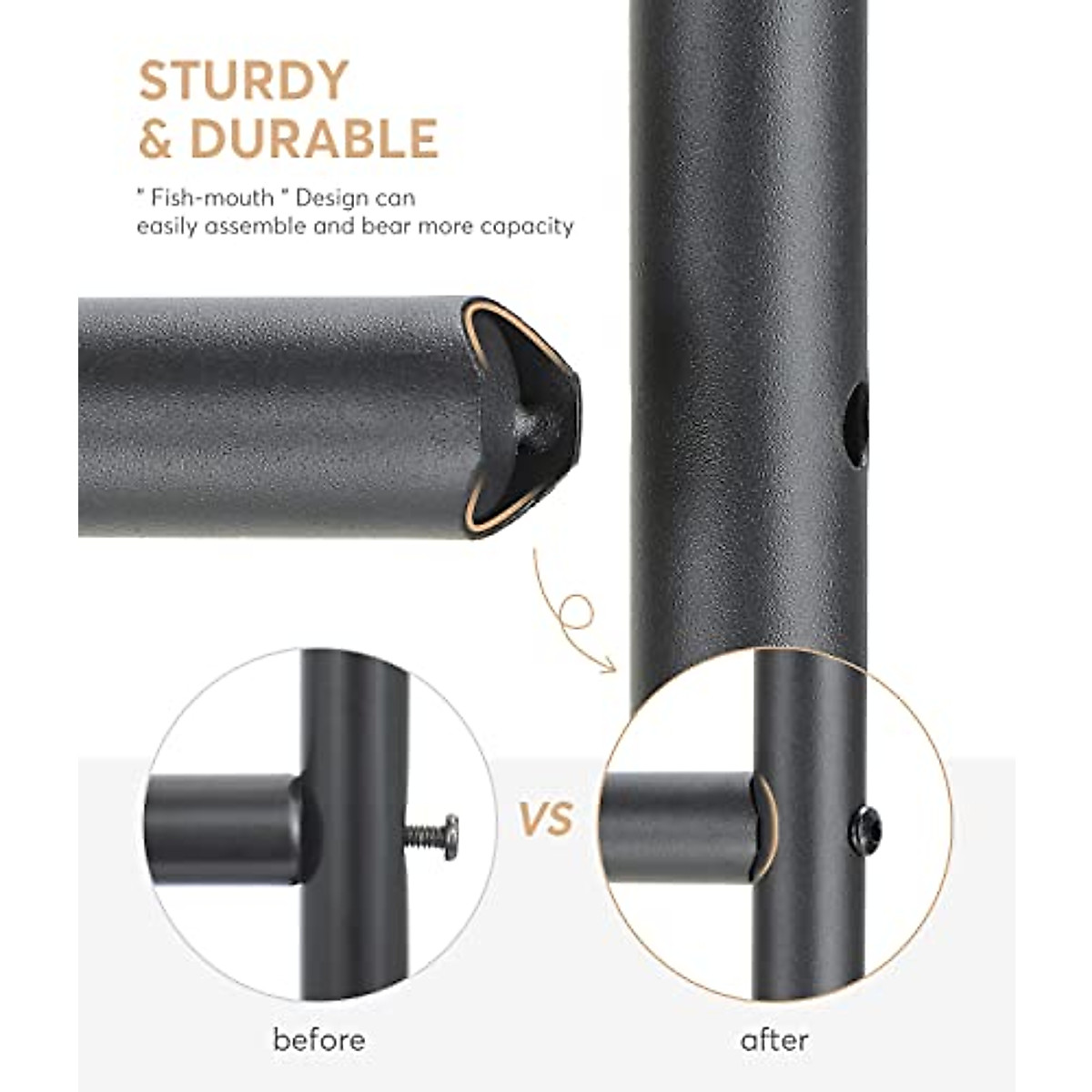 LIFEFAIR Double Clothing Garment Rack on Wheels, Capacity 610 lbs Clothing Racks for Hanging Clothes Heavy Duty Portable Collapsible Commercial Clothes Rack