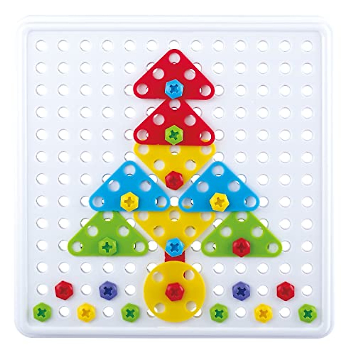 Kidoozie Create & Construct Building Kit, S.T.E.A.M Mosaic Art Activity for Children Ages 3+