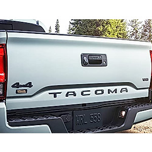 1Pack Metal Car 4x4 Emblem,Huapx 3D Chrome Badge Decal Sticker Compatible with 4RUNNER Tundra Tacoma Rear Tailgate Tail Gate Door Truck SUV Pickup (New Matt Black)