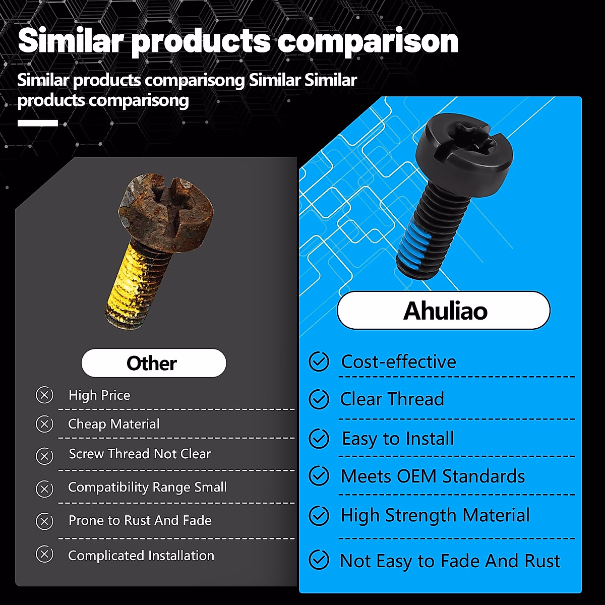 394589-01 Screw Compatible with Dewalt Miter Saw Stand - Replace for DWS779 DWS780 DW703 DW704 DW705S - 2 Pack