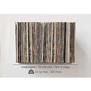 TEEbooks Bookshelf - Set of 2 Shelves - Steel - White - 45 x15 x 25 cm - for Large Format Books, Comics, Art Books