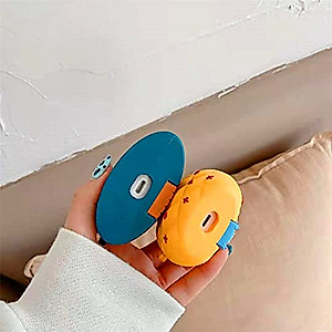 3D Cute Cartoon Series Airpod 1/2 case Skin with Carabiner Fashionable and Cute Design Suitable for Youth, Teenagers, Men and Women. Airpod case Skin for Your Airpod case. (Pineapple-House)