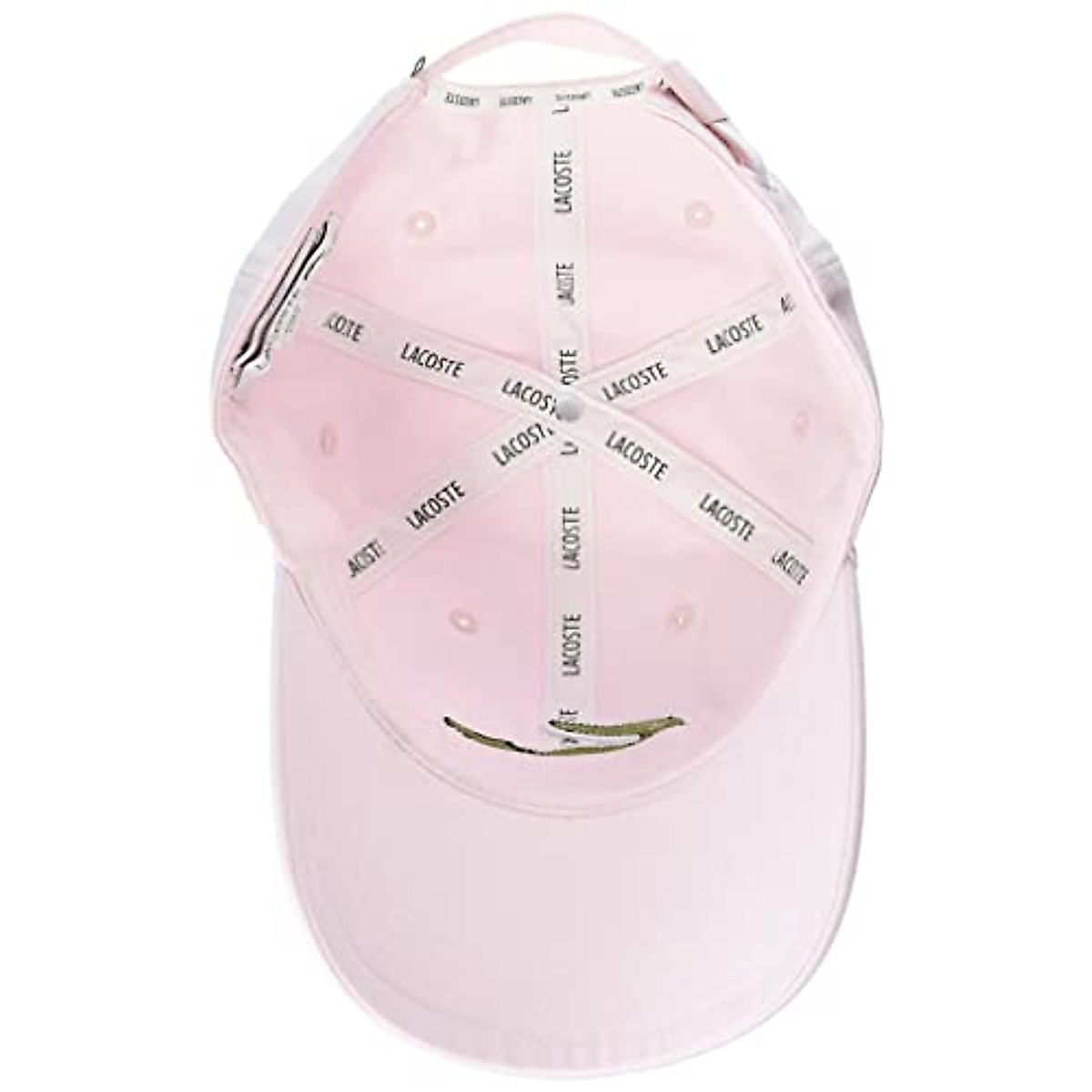 Lacoste Mens Adjustable Organic Cotton Twill Cap, Flamingo, One Size