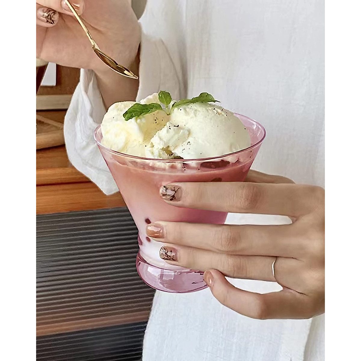 Physkoa Colored Martini Glasses Set of 6, Colorful Cocktail Glasses,Margarita Glass,Short Tumblers,Cosmo,Espresso Martini,Coupe Glasses, Drinkware for Wedding,Birthday,Housewarming,Party 8oz