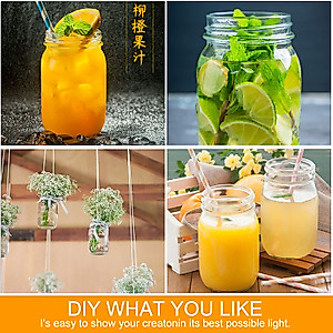 Encheng 16 oz Glass Jars With Black Lids,Wide Mouth Ball Mason Jars For Storage,Canning Jars For Pickles,Herb,Jelly,Jams,Honey,Dishware Safe,Set Of 15