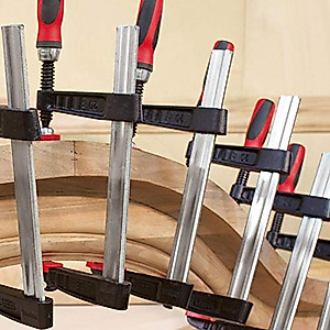 BESSEY TG7.048+2K Clamp, woodworking, F-style, 2K handle, replaceable pads, 7 In. x 48 In., 1320 lb