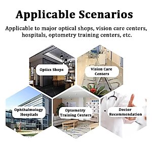 CFDZCP Optometry Lifting Chin Bracket Front Headrest Chin Ophthalmic Automatic Refractometer Support ， Lifting Distance 40Mm,Durable and Rust-Proof Material, for Optical Shops Optometry Training