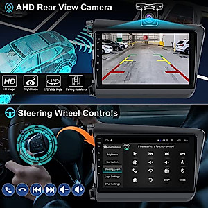 Android 2G+32G Car Stereo for Honda Civic 2012 2013 2014 2015 with GPS Navigation 9 inch HD Touchscreen Car Radio with Bluetooth FM in Dadh Head Unit with WiFi Mirror Link EQ Subwoofer Backup Camera …