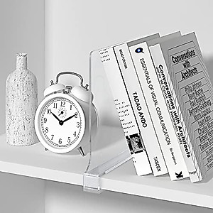 Aolloa 6 PCS Shelf Dividers for Closet Organization Acrylic Clear Closet Shelf Divider for Wooden Shelving Suitable for Wooden or Vertical Shelves Or Bedroom, Kitchen and Office