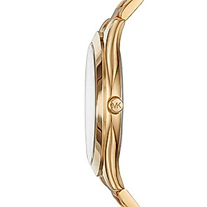 Michael Kors Women's Slim Runway Gold-Tone Watch MK3493