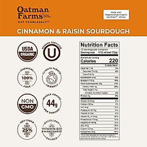 Organic Sourdough Bread Mix - Blue Beard Durum & Skagit 1109, Cinnamon Raisin, & Skagit 1109 & White Sonora - Whole Wheat Bread Mix by Oatman Farms - Features Regenerative Organic Certified Stone-Mil
