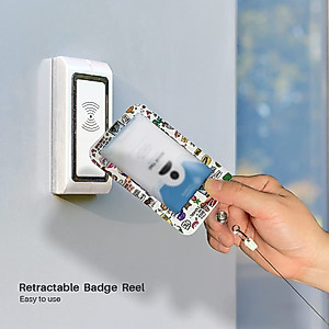 Id Badge Holder with Lanyard Retractable Badge Reel Office TV Show Merchandise Fun Office Themed Gift Lanyards for Id Badges Vertical Id Protector Badge Clip for Nurse Doctor Teacher Student Coworker