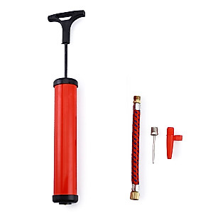 SLTG2020 Sports Ball Pump Portable Air Pump with Inflation Needle Nozzles and Rubber Hose Great for Volleyball Pump, Basketball Inflator, Football & Soccer Ball Swim Ring Balloon Air Pump