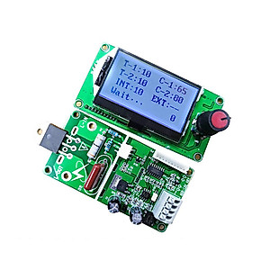 Taidacent 100/40A LCD Digital DIY Dual Pulse Spot Welder Controller for Battery Welder Transformer Controller Board Spot Welding Controller (100A)