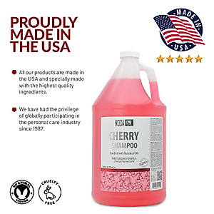 MODA - Moisturizing Shampoo for All Hair Types, Cherry, 128 Oz, Professional - Deeply Cleanses and Conditions, Strengthens, Restores and Shine your Hair