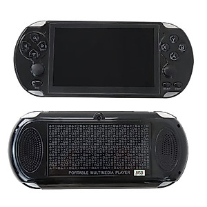 (Black) 5.1'' 8GB Retro Handheld Game Console Portable Video Game Support The AV Television Output