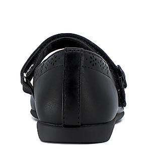 LONDON FOG Girls School Uniform Shoe Youth and Toddler Sizes Mary Jane and Ballet Flat Styles Grays Black Size 2