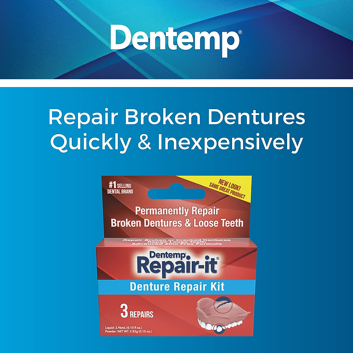 Repair-It Denture Repair Kit D-091 0.7 Ounces