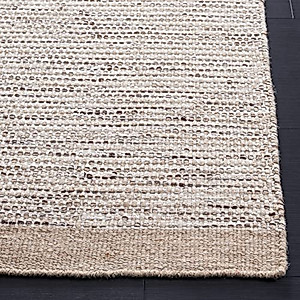 Safavieh Vermont Collection Area Rug - 9' x 12', Beige & Ivory, Handmade Wool, Ideal for High Traffic Areas in Living Room, Bedroom (VRM807B)