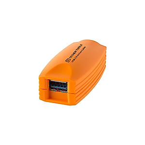 Tether Tools TetherPro USB 3.0 to USB Female Active Extension Cable | for Fast Transfer Between Camera and Computer | High Visibility Orange | 16 Feet (5 m)