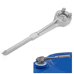 Grcfumo Oil Drum Bung Wrench, Aluminum Drum Wrench, Barrel Opener Tool for Opening Lid of 10 15 20 30 55 Gallon Standard Plug
