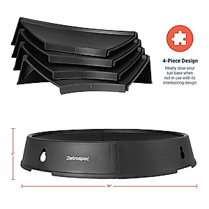 Retrospec Luna Exercise Ball, Base & Pump with Anti-Burst Material, Perfect for Balance, Stability, Yoga & Pilates