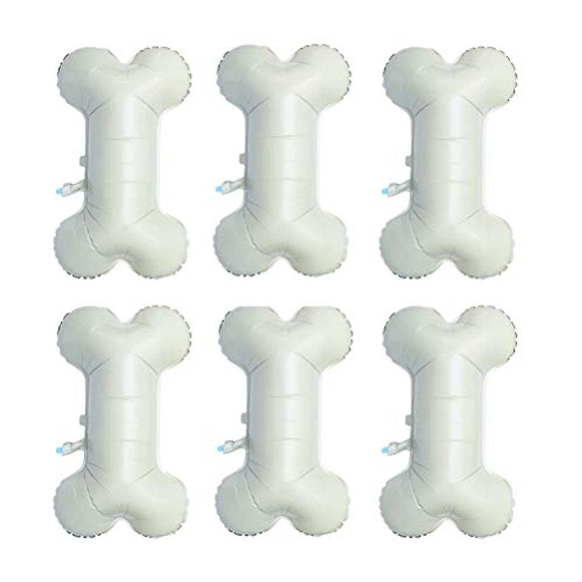 JANOU 6Pcs Bone Shaped Balloons Foil Helium Aluminum Balloons for Pets Dog Party Suppliers