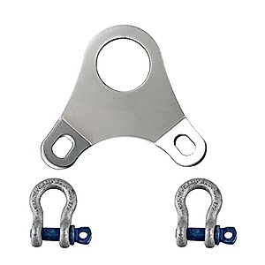 ANDERSEN HITCHES | Fifth Wheel Ultimate Connection | Towing Accessories | Safety Chain Plate & Shackles ONLY | 3248