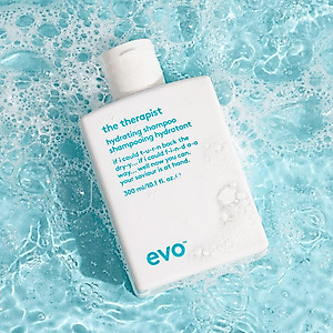 EVO The Therapist Hydrating Shampoo - Hydrates, Strengthen and Softens Whilst Improving Shine - Protects Colour Treated Hair, Helps to Detangle - 300ml / 10.1fl.oz