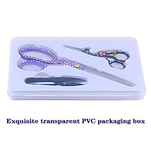 Long Ying Professional 8.5 Inch Sewing scissor Multi-Purpose Heavy Duty Tailor Scissors, stainless steel Printed Handle, for Fabric Cardboard Leather