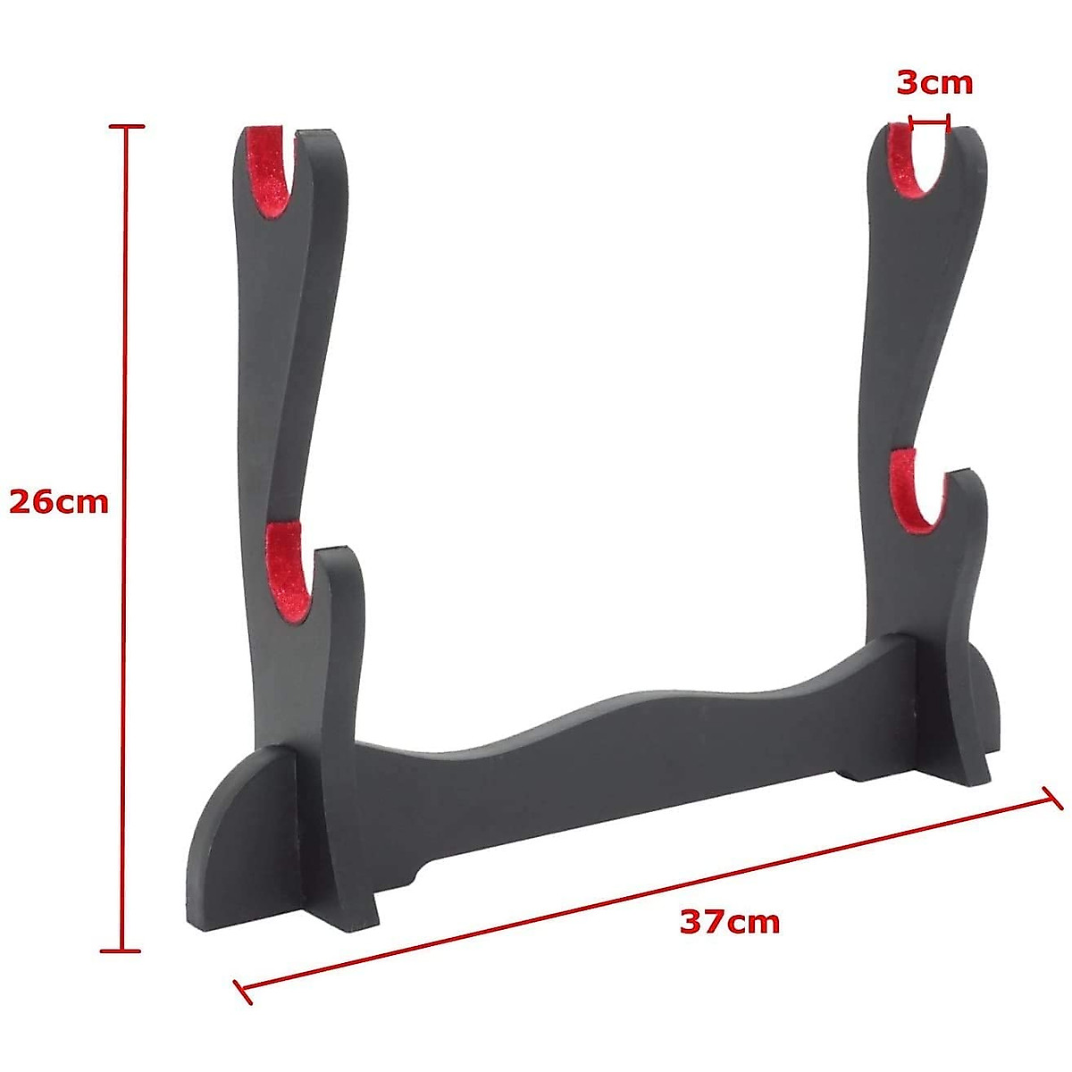 LUCKNIGHT Display Stand Sword Holder Japanese Samurai Sword Wakizashi Tanto Display Stand Bracket Hanger Sword Stand