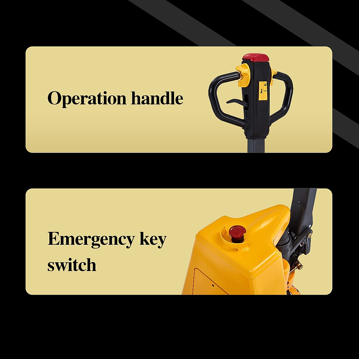 Aequanta Economical Pallet Jack 3300lbs Capacity Electric Pallet Truck Lithium Battery Mini Type Jack 48''x27'' Fork