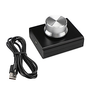 DROK USB Volume Control Knob, PC Computer Speaker Volume Control Audio External Volume Control Knob with 1-Key Mute Function Support Win7 8 10 XP Mac Vista Android