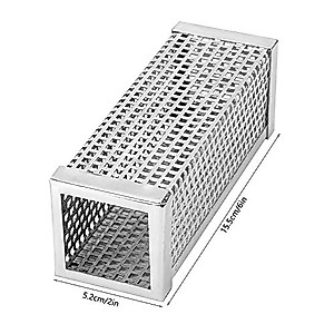 Pellet Smoker, Stainless Steel Smoker Tube, 6 inch for Grill Smoker Barbecue Pellets Outdoor