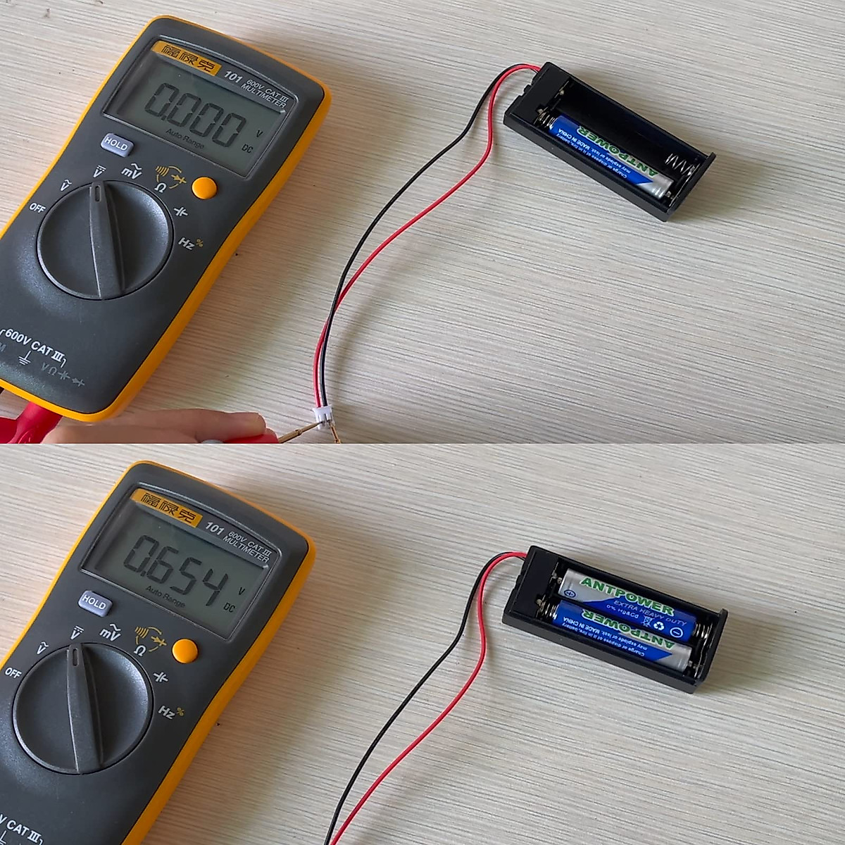 Geekstory Battery Holder - 5 PCS 3V AAA Battery Case Cover Storage Box with ON/Off Switch and Wire Leads PH2.0 JST Connector Male for BBC Micro:bit Arduino