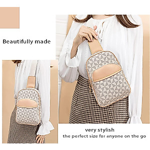 Fanny Pack Crossbody Bags, Sling Bag for Women Checkered Small Belt Chest Bum Bag for women Designer