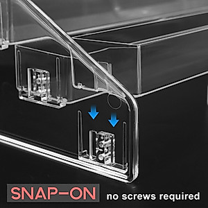 Vowcarol Clear Paint Organizer, Miniature Paint Holder 7 Layers Paint Storage Rack, Craft Paint Organizer Rack