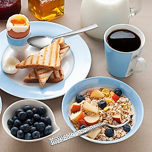 Hammered Silverware Set, HaWare 60-Piece Stainless Steel Flatware Set for 12, Modern Eating Utensils Tableware Cutlery Set for Kitchen Hotel Restaurant Party, Mirror Polished - Dishwasher Safe