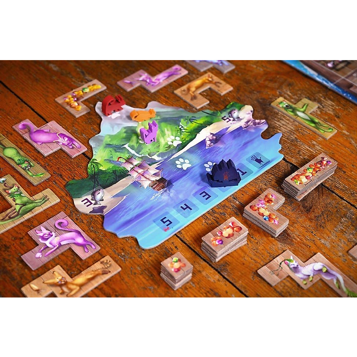 City of Games The Isle of Cats - Rescue as Many Cats As Possible for 1-4 Players, Ages 8+