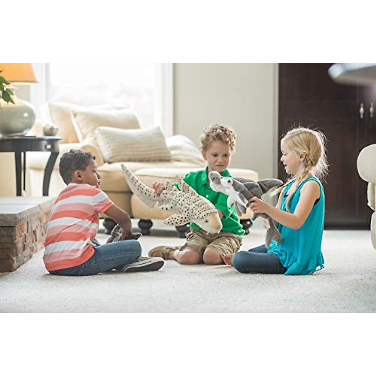 Wild Republic Zebra Shark Plush, Stuffed Animal, Plush Toy, Gifts for Kids, Living Ocean 30 Inches